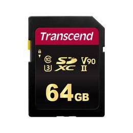 Transcend 700S 64 GB, Speicherkarte UHS-II U3, Class 10, V90 Kapazität: 64 GB Geschwindigkeit: Lesen: max. 285 MB/s, Schreiben: max. 220 MB/s Speichertyp: SDXC Bus-Schnittstelle: UHS-II, UHS-I, High Speed