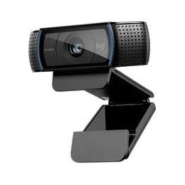 Logitech HD Pro Webcam C920 schwarz Max. Auflösung: Video: 1920x1080 Pixel Max. Bildrate: 30 fps Mikrofon: vorhanden Anschluss: 1x USB