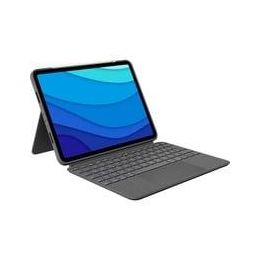 Logitech Combo Touch für iPad Pro 11 Zoll (1./2./3./4. Generation), Tastatur grau, DE-Layout, abnehmbares Tastatur-Case Layout: Deutsch Beleuchtung: Ja