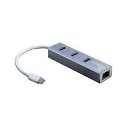 Inter-Tech IT-410-S, Dockingstation aluminium, USB-C, USB-A, LAN