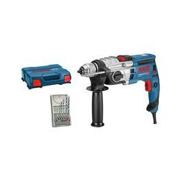 Bosch Schlagbohrmaschine GSB 20-2 Professional blau/schwarz, 850 Watt, L-CASE + Steinbohrer-Set