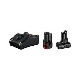 Bosch Starter-Set 12V (1x GBA 12V 2.0Ah + 1 x GBA 12V 4.0Ah + GAL 12V-40 Professional) schwarz, 2x Akku + Ladegerät Ausgangsspannung: 12 Volt Enthaltene Akkus: 1x 2 Ah und 1x 4 Ah Akku-Technologie: Lithium-Ionen Akku