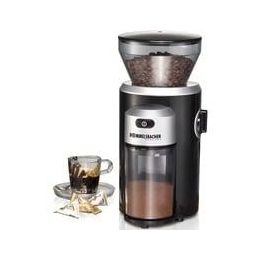 Rommelsbacher Kaffeemühle EKM 300 schwarz/silber, 150 Watt Leistung: 150 Watt Mahlwerk: Kegelmahlwerk aus Edelstahl Mahlgrad : In 12 Stufen einstellbar Bohnenbehälter: 220 Gramm