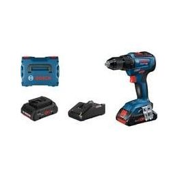 Bosch Akku-Bohrschrauber GSR 18V-55 Professional, 18Volt blau/schwarz, 2x Li-Ion Akku ProCORE18V 4,0Ah, L-BOXX