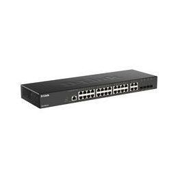 DLink DGS-2000-28, Switch Gerätetyp: Switch LAN: 1000 MBit/s, 10/100/1000 MBit/s, Auto-MDI/MDIX Anschlüsse: 24x RJ-45 (LAN) gesamt