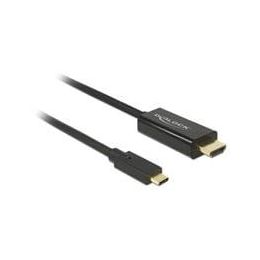 Delock USB Adapterkabel, USB-C Stecker > HDMI 4K Stecker schwarz, 1 Meter
