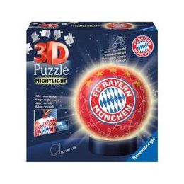 Ravensburger 3D Puzzle-Ball Nachtlicht: FC Bayern München Altersangabe: ab 6 Jahren