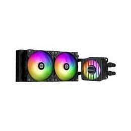 ENERMAX LIQMAXFLO 240 ARGB, Wasserkühlung schwarz Sockel: 1150, 1151, 1155, 1156, 1366, 1700, 2011, 2011-3, AM4, 2066, 1200, AM5 Art: Wasserkühlung-Set LED-Beleuchtung: Ja, addressable RGB Header