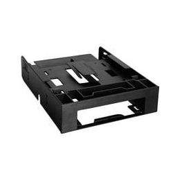 ICY BOX FLEX-FIT Trio MB343SP, Einbaurahmen schwarz Einbaubare Laufwerke: 3,5" extern, 2,5" intern Benötigte Einbauschächte: 5,25" extern Geeignet für: 1 x 3,5" Gerät oder Laufwerk, 2 x 2,5" IDE/SATA HDD & SSD (7-9,5 mm)