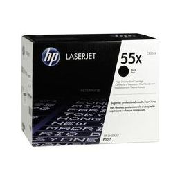 HP Toner schwarz 55X (CE255X) schwarz, Retail Typ: Tonerkartusche Druckfarbe: Schwarz Volumen: 12.500 Blatt (Schwarz/ISO) Geeignet für: Hewlett-Packard