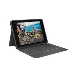 Logitech RUGGED FOLIO, Tastatur schwarz, DE-Layout, f&uuml;r iPad 7., 8. und 9. Generation