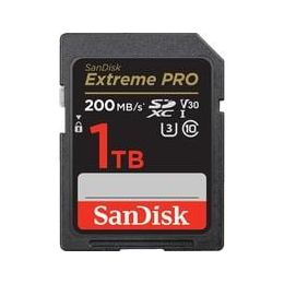 Sandisk Extreme PRO 1TB SDXC, Speicherkarte schwarz, UHS-I U3, Class 10, V30
