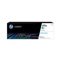 HP Toner cyan 415A (W2031A) Typ: Tonerkartusche Druckfarbe: Cyan Volumen: 2.100 Blatt (Farbe/ISO) Geeignet für: Hewlett-Packard