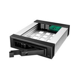 ICY BOX IB-129SSK-B, Wechselrahmen schwarz Typ: Hot-Swap-Rahmen Einbaubare Laufwerke: 3,5" intern Benötigte Einbauschächte: 5,25" extern Geeignet für: 1x 2,5"- oder 3,5"-HDD/SSD
