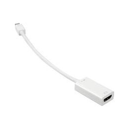 Sharkoon mini-DisplayPort 1.2 auf HDMI-Adapter weiß, 15 cm Verwendung: Adapterkabel Anschlüsse: 1x Mini-DisplayPort (Stecker) auf 1x HDMI (Buchse)