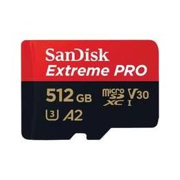 Sandisk Extreme PRO 512 GB microSDXC, Speicherkarte UHS-I U3, Class 10, V30, A2