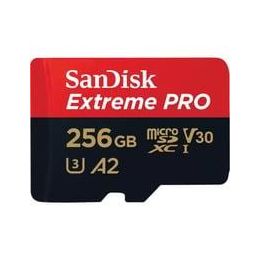 Sandisk Extreme PRO 256 GB microSDXC, Speicherkarte UHS-I U3, Class 10, V30, A2