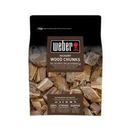 Weber Wood Chunks Hickory 17619, Räucherchips 1,5kg Material: Hickoryholz Füllmenge: 1,5 kg Eigenschaft: Kräftiges angenehmes Aroma Art: Räucherklötze