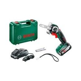 Bosch Akku-S&auml;ge NanoBlade AdvancedCut 18, 18Volt, Kettens&auml;ge gr&uuml;n/schwarz, Li-Ionen Akku 2,5Ah, POWER FOR ALL ALLIANCE