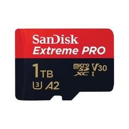 Sandisk Extreme PRO 1 TB microSDXC, Speicherkarte UHS-I U3, Class 10, V30, A2