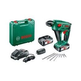 Bosch Akku-Bohrhammer Uneo Maxx, 18Volt gr&uuml;n, 2x Li-Ionen Akku 2,5Ah, im Koffer, POWER FOR ALL ALLIANCE