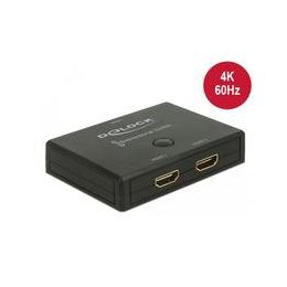 Delock HDMI-Switch 2 - 1 bidirektional 4K 60Hz, HDMI Switch schwarz