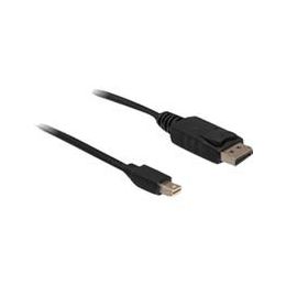 Delock Kabel mini DisplayPort -> DisplayPort, Adapter schwarz, 5 Meter