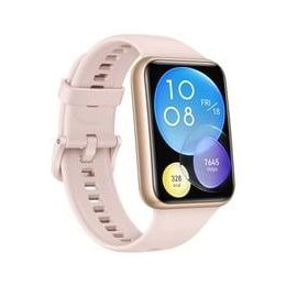 Huawei Watch FIT 2 Active, Smartwatch rotgold, Silikonarmband in Sakura Pink Display: 4,42 cm (1,74 Zoll) Armbandlänge: 130 - 210 mm Touchscreen: mit Touchscreen
