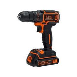 Black & Decker Akku-Bohrschrauber BDCDC18K, 18Volt schwarz/orange, Li-Ion-Akku 1,5Ah, im Koffer
