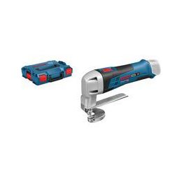 Bosch Akku-Blechschere GSC 12V-13 Professional solo, 12Volt blau/schwarz, ohne Akku und Ladeger&auml;t, in L-BOXX