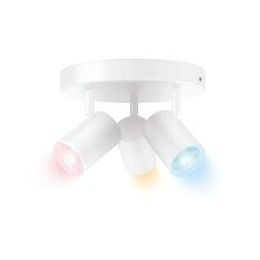 WIZ IMAGEO 3x einstellbarer Spot runde Platte, LED-Leuchte wei&szlig;