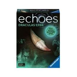 Ravensburger echoes Draculas Erbe, Gesellschaftsspiel Spieleranzahl: 1 - 4 Spieler Spieldauer: 1 Stunde Altersangabe: ab 14 Jahren Serie: echoes