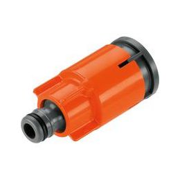 Wasserstecker mit Stoppventil 5797-20, Hahnstück orange/schwarz Typ: Hahnverbinder Für Schlauch-Ø: 13mm (1/2"), 15mm (5/8"), 19mm (3/4") Anschlüsse: Gardena Schlauch-Stecksystem Anzahl Teile: 1 -teilig