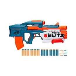 Hasbro Nerf Elite 2.0 Motoblitz CS-10, Nerf Gun blaugrau/orange Serie: Nerf Elite Altersangabe: ab 8 Jahren