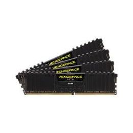 Corsair DIMM 32 GB DDR4-3200 (4x 8 GB) Quad-Kit, Arbeitsspeicher CMK32GX4M4B3200C16, Vengeance LPX, INTEL XMP