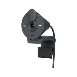 Logitech Brio 300, Webcam schwarz, Graphite Max. Auflösung: Video: 1920x1080 Pixel Max. Bildrate: 30 fps Mikrofon: vorhanden