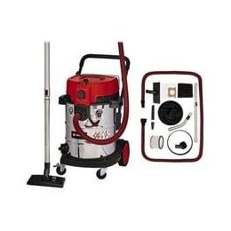 Einhell TE-VC 2350 SACL, Nass-/Trockensauger rot/edelstahl, 1.600 Watt Filter-Typ: HEPA-Faltenfilter, Schaumstofffilter