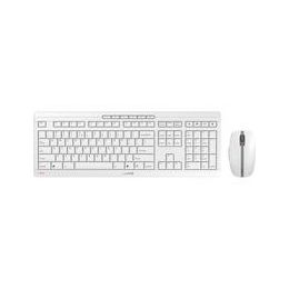 STREAM DESKTOP RECHARGE, Desktop-Set wei&szlig;/grau, EU-Layout (QWERTY), Cherry SX-Scherentechnologie