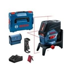 Bosch Kombilaser GCL 2-50 C Professional + RM2 + BM3, Kreuzlinienlaser blau/schwarz, Li-Ionen-Akku 2,0 Ah, in L-BOXX, rote Laserlinien, mit Halterungen Laser Klasse: 2 Arbeitsbereich: 20 Meter Projektion: 2 Linie(n) und 2 Punkt(e) Nivellierung: 0,7 mm/m