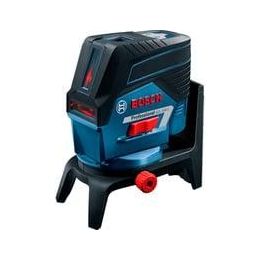 Bosch Kombilaser GCL 2-50 C Professional + RM2 (LBR), Kreuzlinienlaser blau/schwarz, rote Laserlinien, mit Halterung