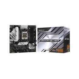 Biostar B650M-SILVER, Mainboard schwarz/silber