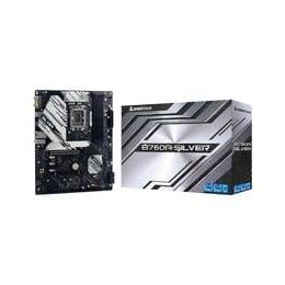 Biostar B760A-SILVER, Mainboard dunkelgrau/silber