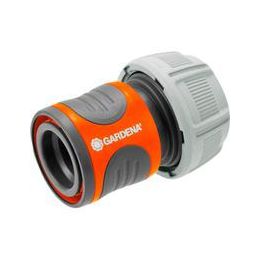 Schlauchverbinder 19mm (3/4"), Schlauchstück grau/orange Typ: Schlauchstück mit Klicksystem Für Schlauch-Ø: 19mm (3/4") Anschlüsse: Gardena Schlauch-Stecksystem Anzahl Teile: 2 -teilig