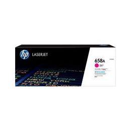 HP Toner magenta 658A (W2003A) Typ: Tonerkartusche Druckfarbe: Magenta Volumen: 6.000 Blatt (Farbe/ISO) Geeignet für: Hewlett-Packard