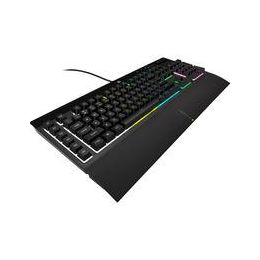 Corsair K55 RGB PRO, Gaming-Tastatur schwarz, DE-Layout, Rubberdome