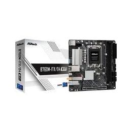 Asrock B760M-ITX/D4 WIFI, Mainboard schwarz/silber