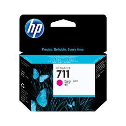 HP Tinte magenta Nr. 711 (CZ131A) Typ: Tintenpatrone Druckfarbe: Magenta Volumen: 29 ml Geeignet für: Hewlett-Packard