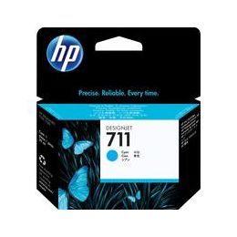 HP Tinte cyan Nr. 711 (CZ130A) Typ: Tintenpatrone Druckfarbe: Cyan Volumen: 29 ml Geeignet für: Hewlett-Packard