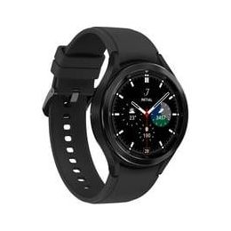 Samsung Galaxy Watch4 Classic, Smartwatch schwarz, 46 mm Display: 3,46 cm (1,4 Zoll) Kommunikation: Bluetooth 5.0, NFC, WLAN 802.11 b, WLAN 802.11 a, WLAN 802.11 g, WLAN 802.11 n Touchscreen: mit Touchscreen