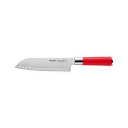 DICK Red Spirit Santoku Kullenschliff, 18cm, Messer rot/silber